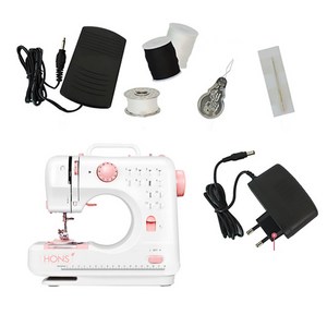 혼스 혼스 한땀한땀 프로 미니재봉틀, HSSM-1201, 핑크 - 위시버킷