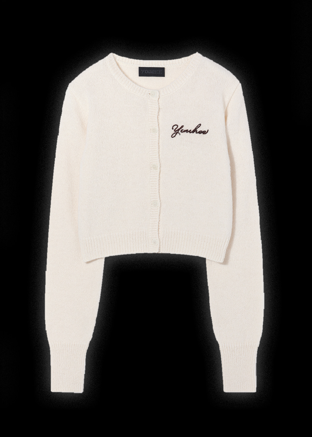 유희 YOUHEE YOUHEE CROP KNIT CARDIGAN IVORY - 위시버킷
