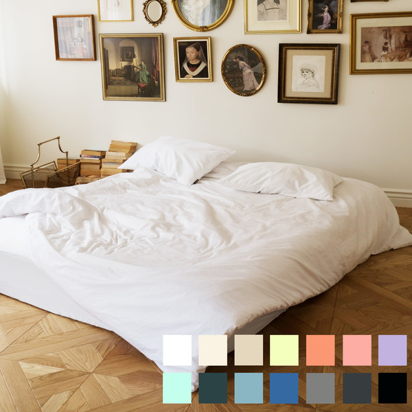 스퀘어피트 [CUTSOM]]60s' Bio Washed Premium Cotton 100% Bedding set(15colors ...