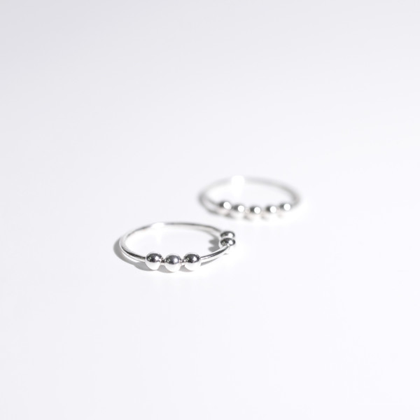 키이 (Silver 925) 013 Dynamic Ring - 위시버킷