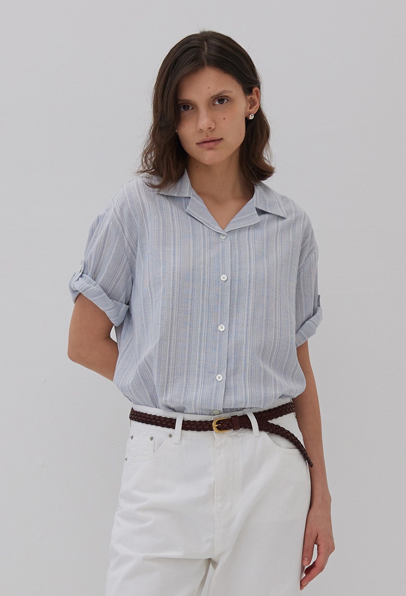 망고매니플리즈 GENEVA STRIPE SHIRT - 위시버킷