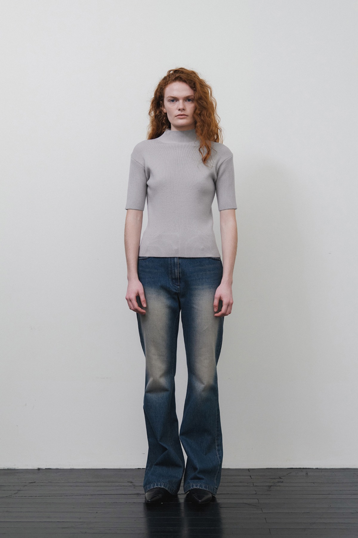 에핑글러 INNER HALF POLA KNIT - SILVER - 위시버킷