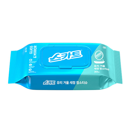 스카트 스카트 유리거울세정청소티슈 30매 Ea 위시버킷