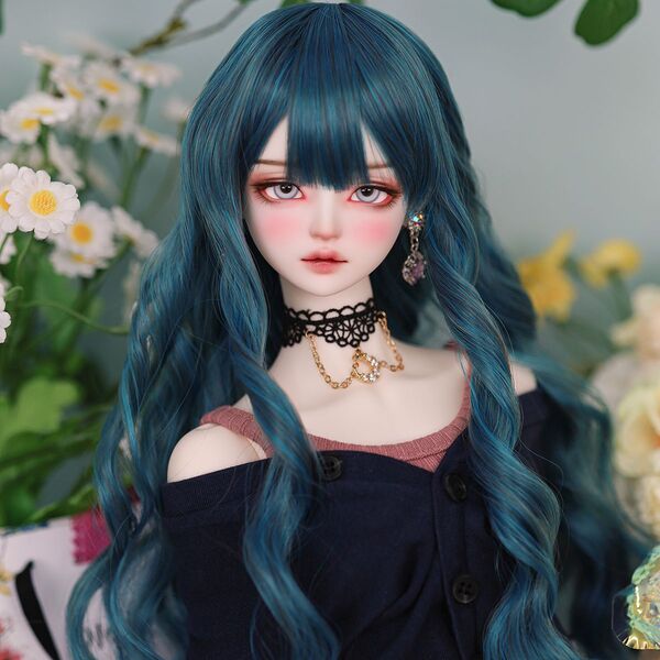 DOLK DOLK | [8-9"] Peony curl Ever (Misty Blue) - 위시버킷