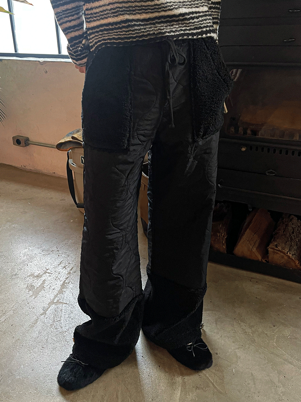 브롱킴 WOOL PADDING PANTS - 위시버킷