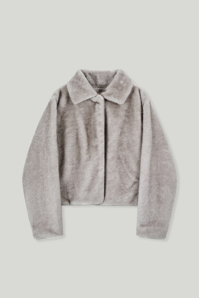 어랜 eco fake mink fur jacke_grey - 위시버킷