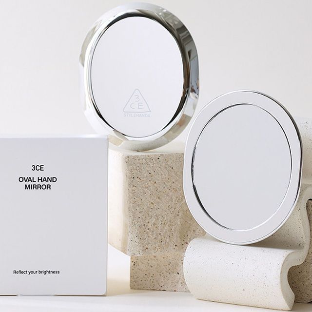3CE 3CE OVAL HAND MIRROR 오벌 핸드 미러 - 위시버킷