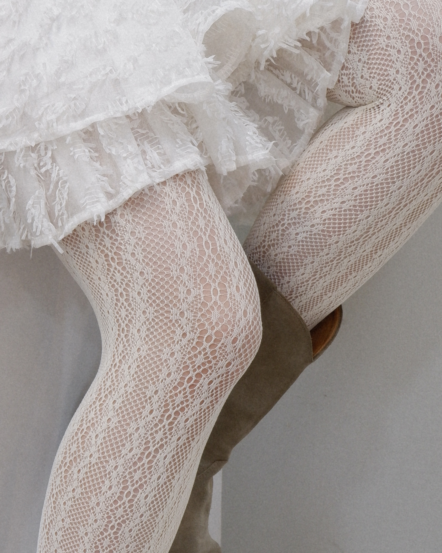 오니뗄라 lace mesh stockings (3colors) - 위시버킷