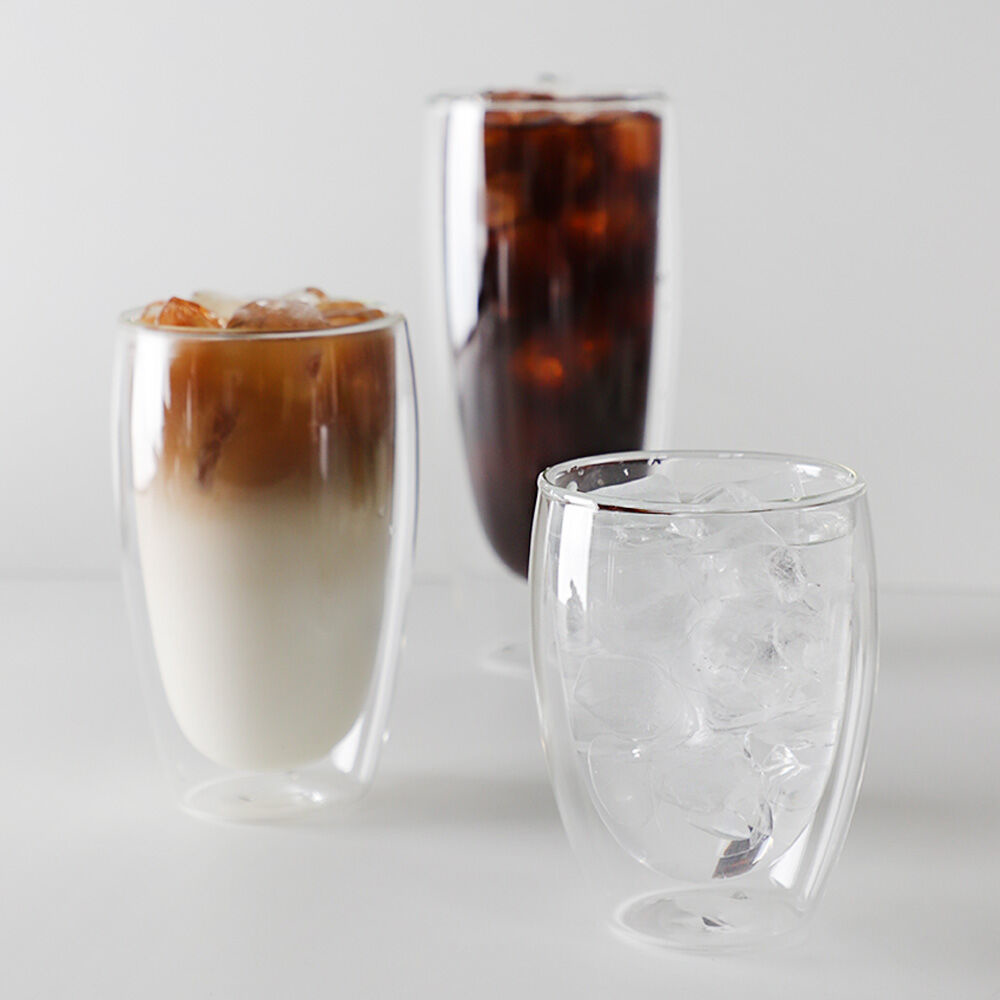 키친몰링 제노아 내열유리 이중유리컵 3size 택1p - 위시버킷