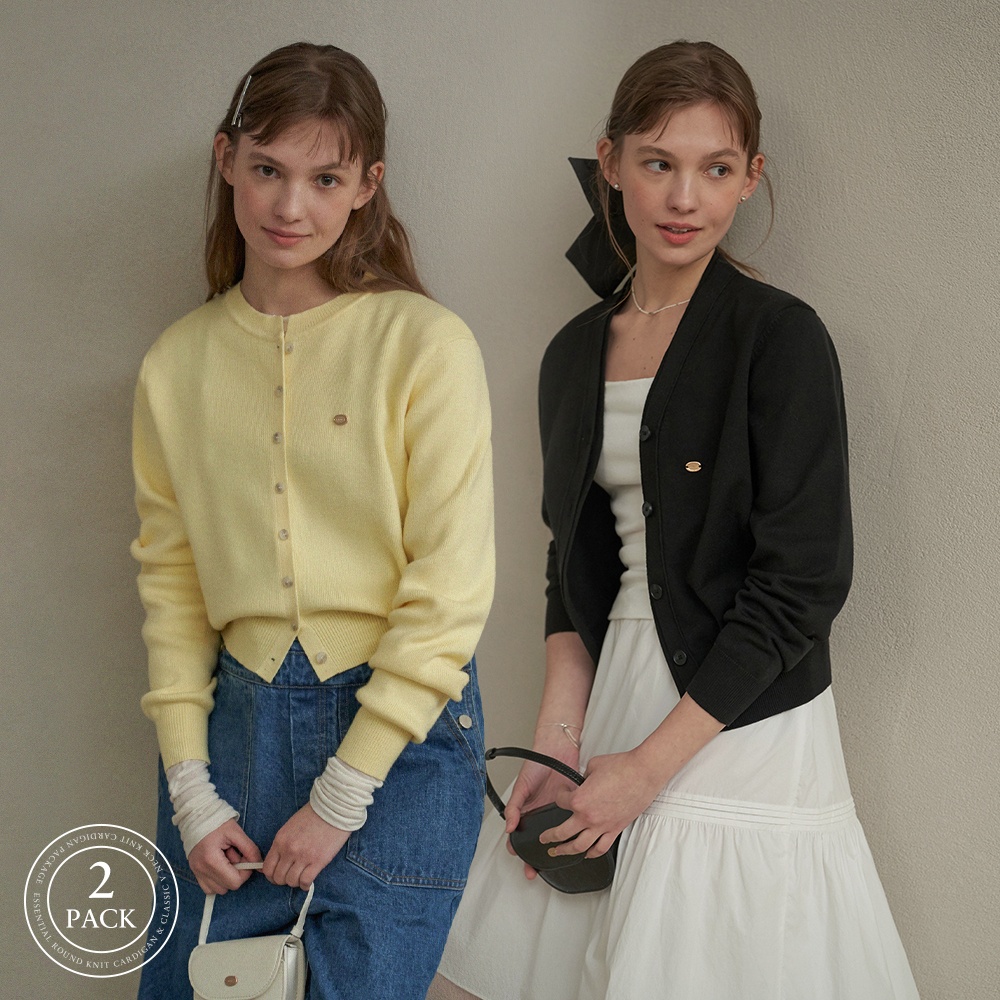 라퍼지 포 우먼 [SS ver][2PACK]데일리 니트 가디건 패키지_9Color - 위시버킷