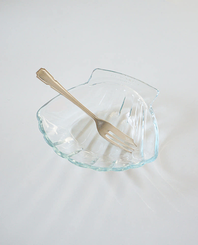 파이렉스 [vintage] 파이렉스 디저트 글라스 접시 (pyrex shell dessert glass plate) - 위시버킷