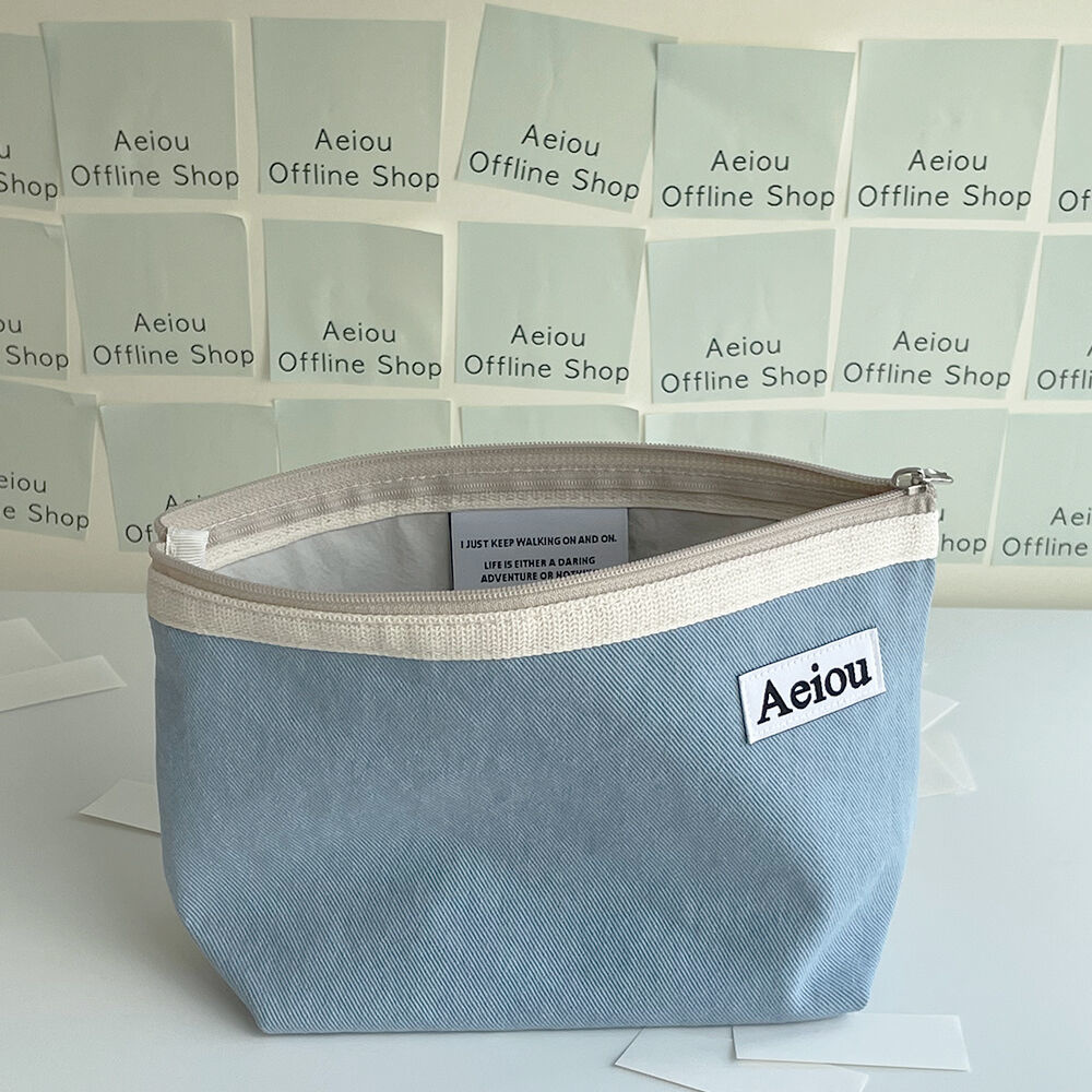 아에이오우 Aeiou Basic Pouch (L size) new vanilla blue - 위시버킷