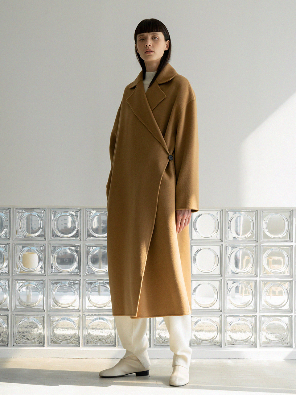 르 handmade one-button coat (camel) - 위시버킷