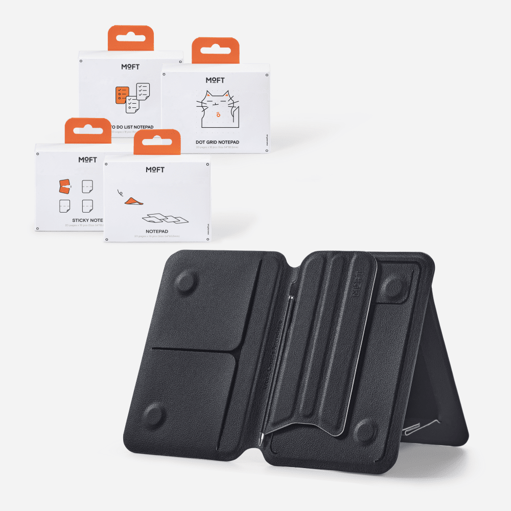 모프트 MOFT Snap Flow - Note Stand + 1 Notepad Set* / Jet Black x Jet ...