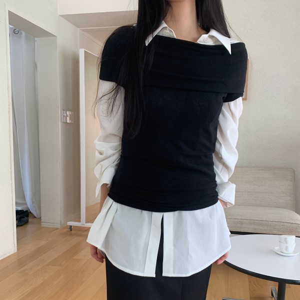 란도네 Lazy off top (2c) - 위시버킷