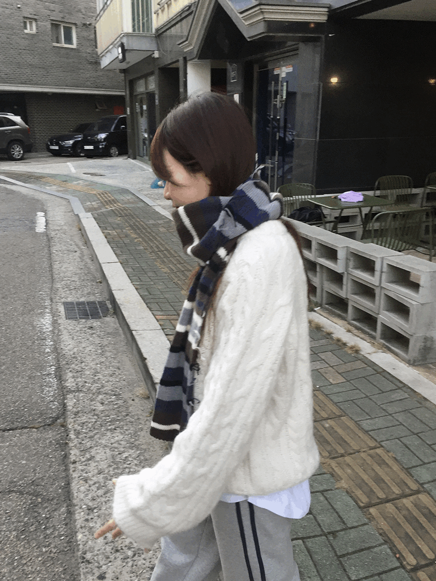 하우유 멜드 단가라 머플러 (2c) - 위시버킷