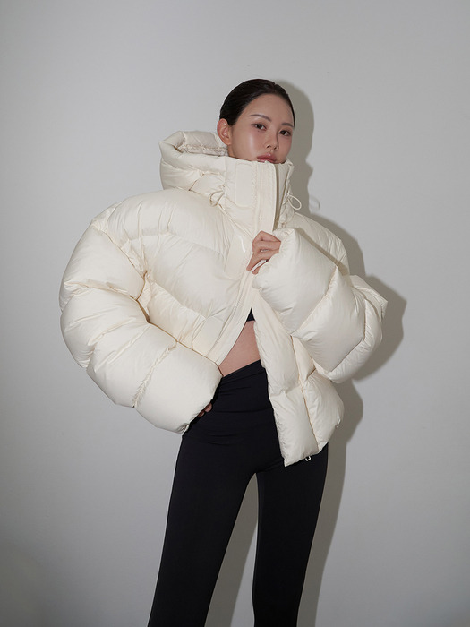 랑거 [단독]24FW heavy duck-down hoodie padding jumper - 위시버킷