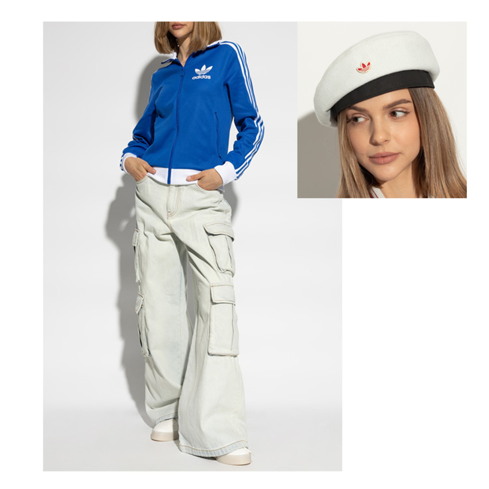 아디다스 아디다스 오리지날 져지 베켄바우어 트랙 탑 블루 여성 트레이닝복 IY2223 - 위시버킷