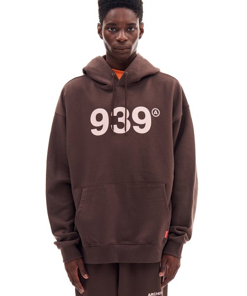 아카이브 볼드 939 LOGO HOOD (BROWN) - 위시버킷