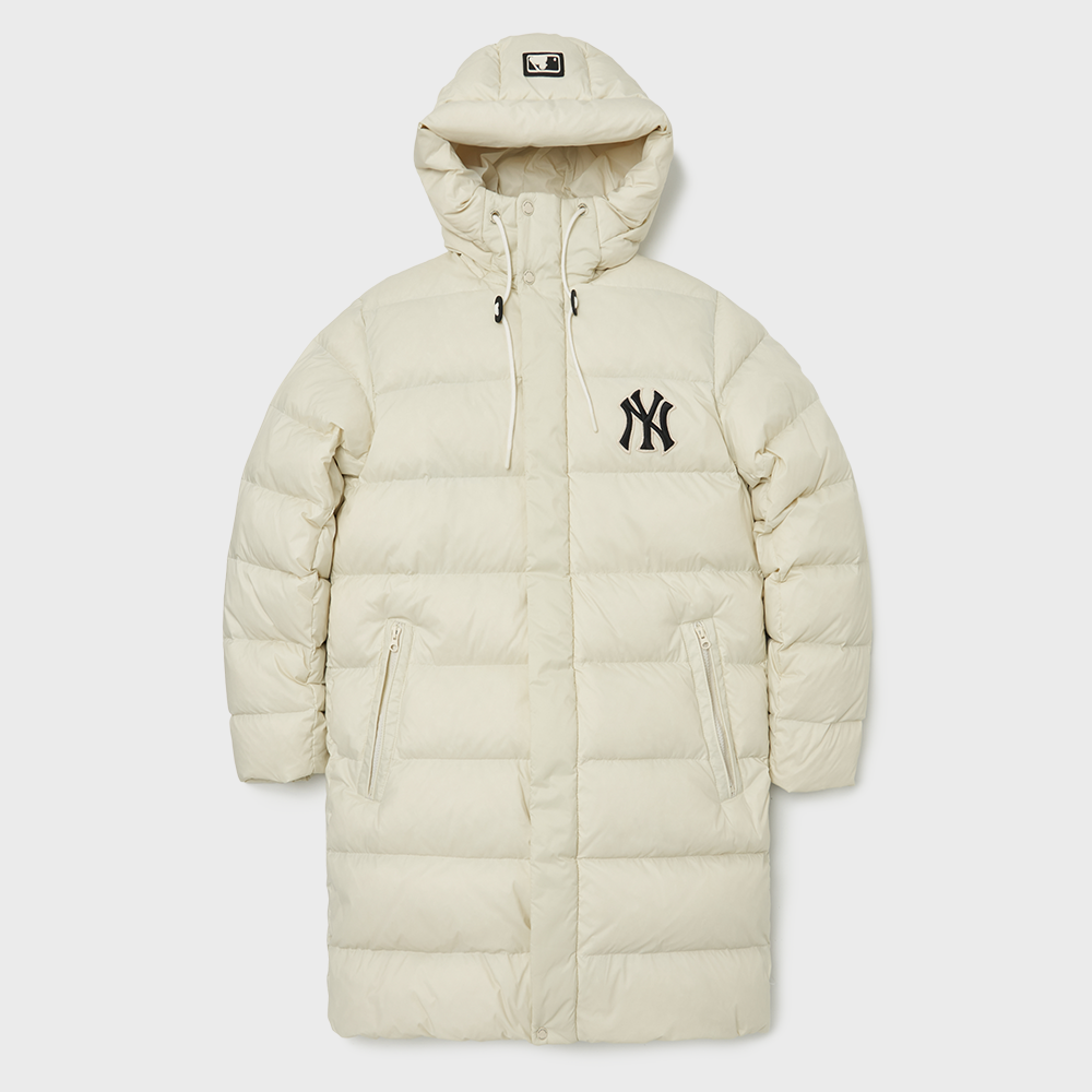 엠엘비 베이직 미디움로고 중경량 미드 패딩 NY (Cream) - 위시버킷
