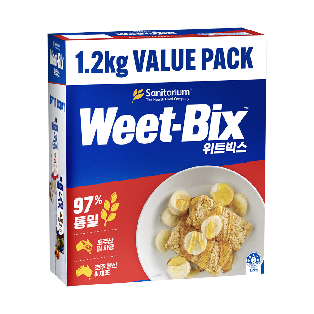 위트빅스 WEETBIX 위트빅스 오리지널 시리얼 1.2kg 1개 - 위시버킷