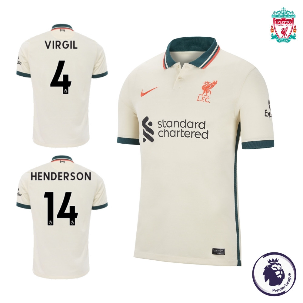 나이키 리버풀 어웨이 유니폼 저지 2021/22 살라 아놀드 반다이크 마킹 DB2558-111 - 위시버킷