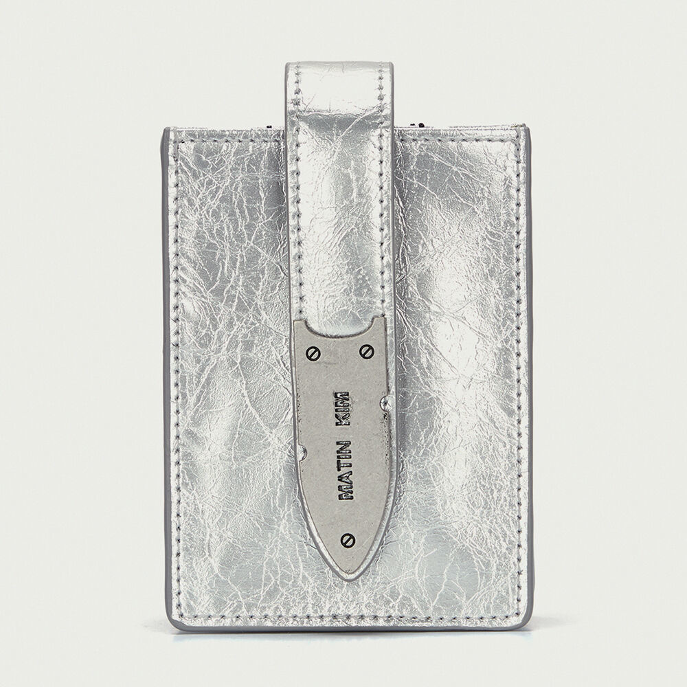 마뗑킴 ACCORDION NECKLACE WALLET IN SILVER - 위시버킷