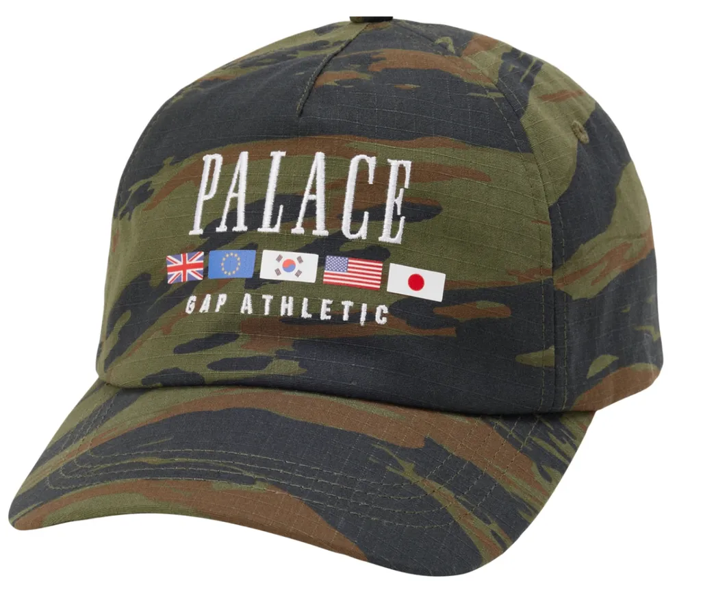 크로켓 팔라스 갭 플래그 6패널 볼캡 PALACE GAP FLAG 6-PANEL 2가지색상 - 위시버킷