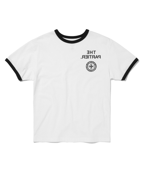 펀치드렁크파티즈 The Partier Ringer Tee (WHITE) - 위시버킷