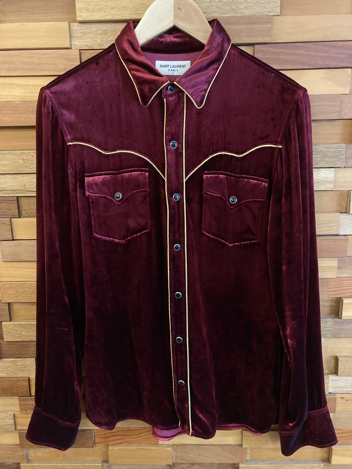 생로랑 Saint Laurent 생로랑 - 16Fw 벨벳 셔츠 | 후루츠패밀리 - 위시버킷