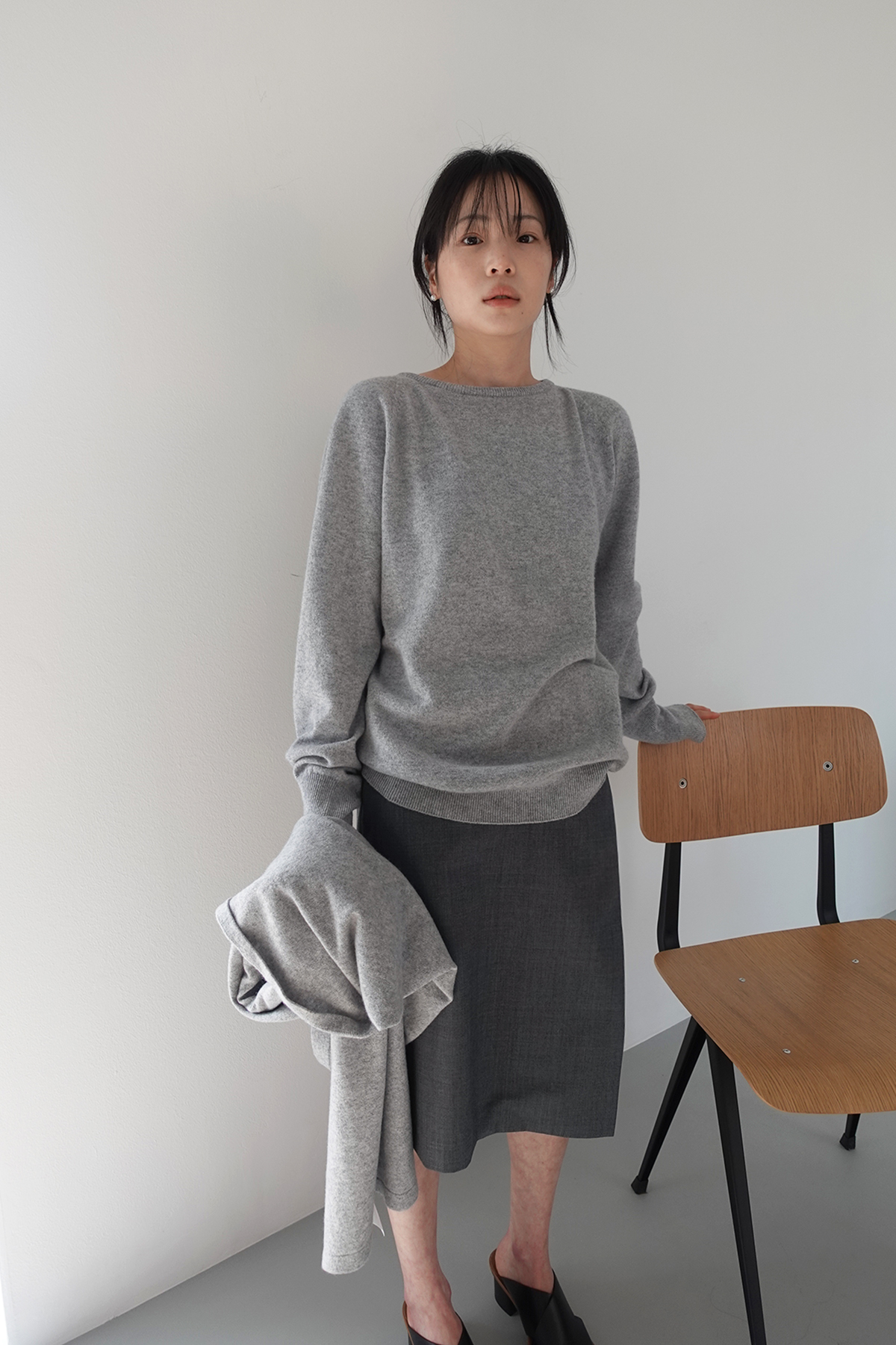 모크 Silhouette cashmere knit (2C) - 위시버킷