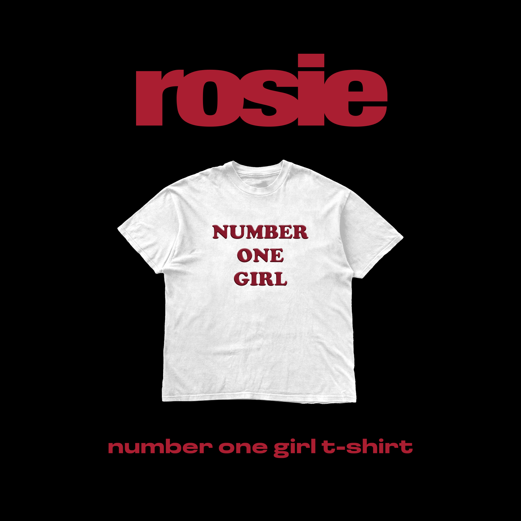 로제 number one girl t-shirt - 위시버킷