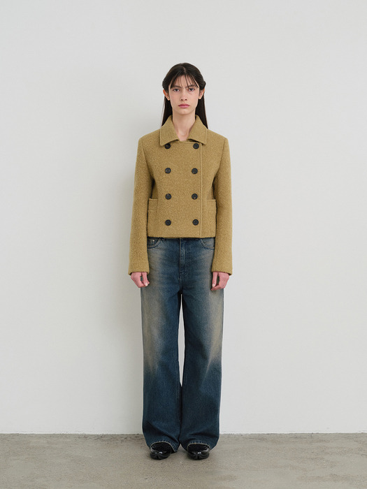 버뮬라 WOOL DOUBLE JACKET (BROWN) - 위시버킷