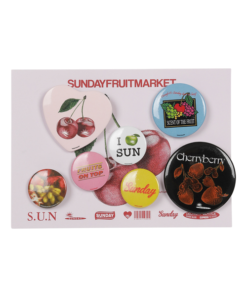 선데이후르츠마켓 MARKET BADGE 7 PACKS - 위시버킷