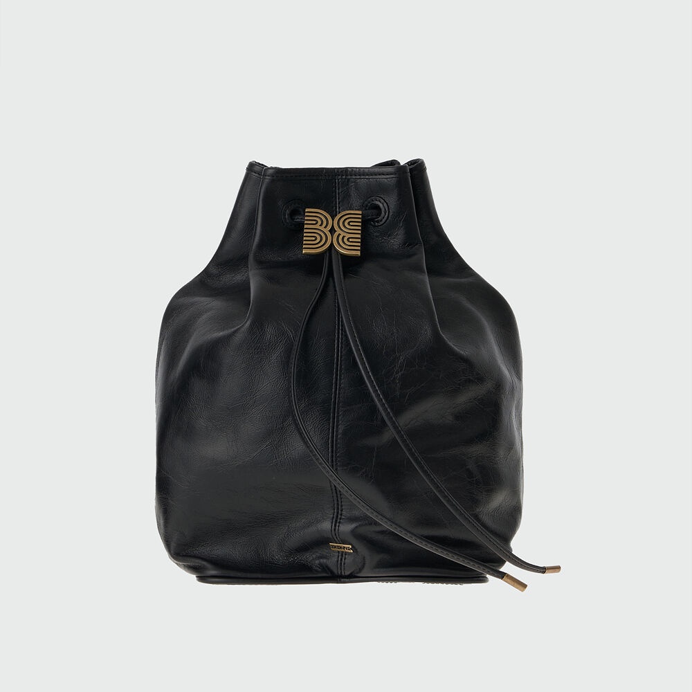 잉크 HOLLY Drawstring Backpack - Black - 위시버킷