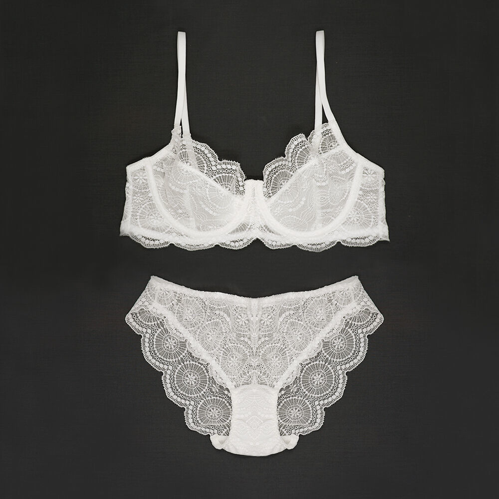 아베크부 [4차 리오터]Classic Wire Bralette Blanc Set (클래식 와이어 브라렛 블랑 세트) - 위시버킷