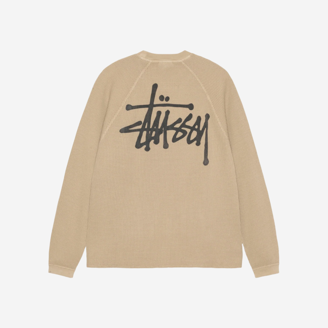 스투시 Stussy Raglan Thermal LS Crew Sand - 위시버킷