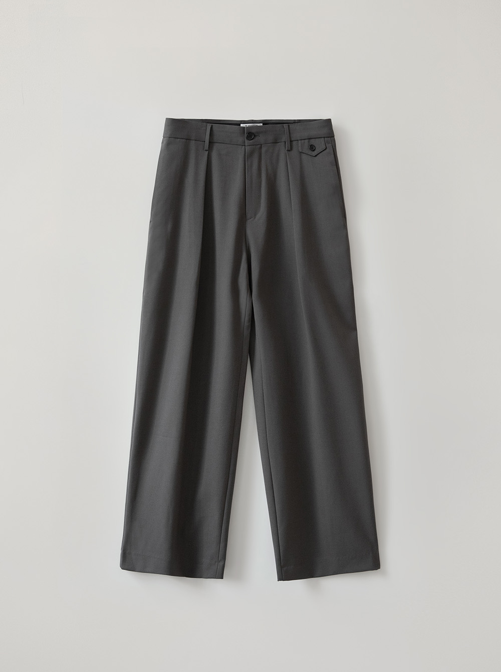블랭크룸 DEEP PLEATS SLACKS_KHAKI GRAY - 위시버킷