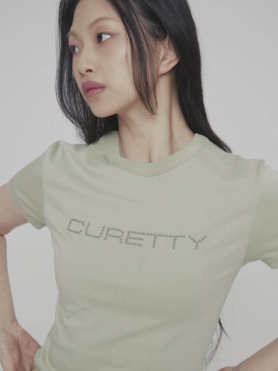 큐리티 C LOGO CONVEX T-SHIRT_KHAKI - 위시버킷