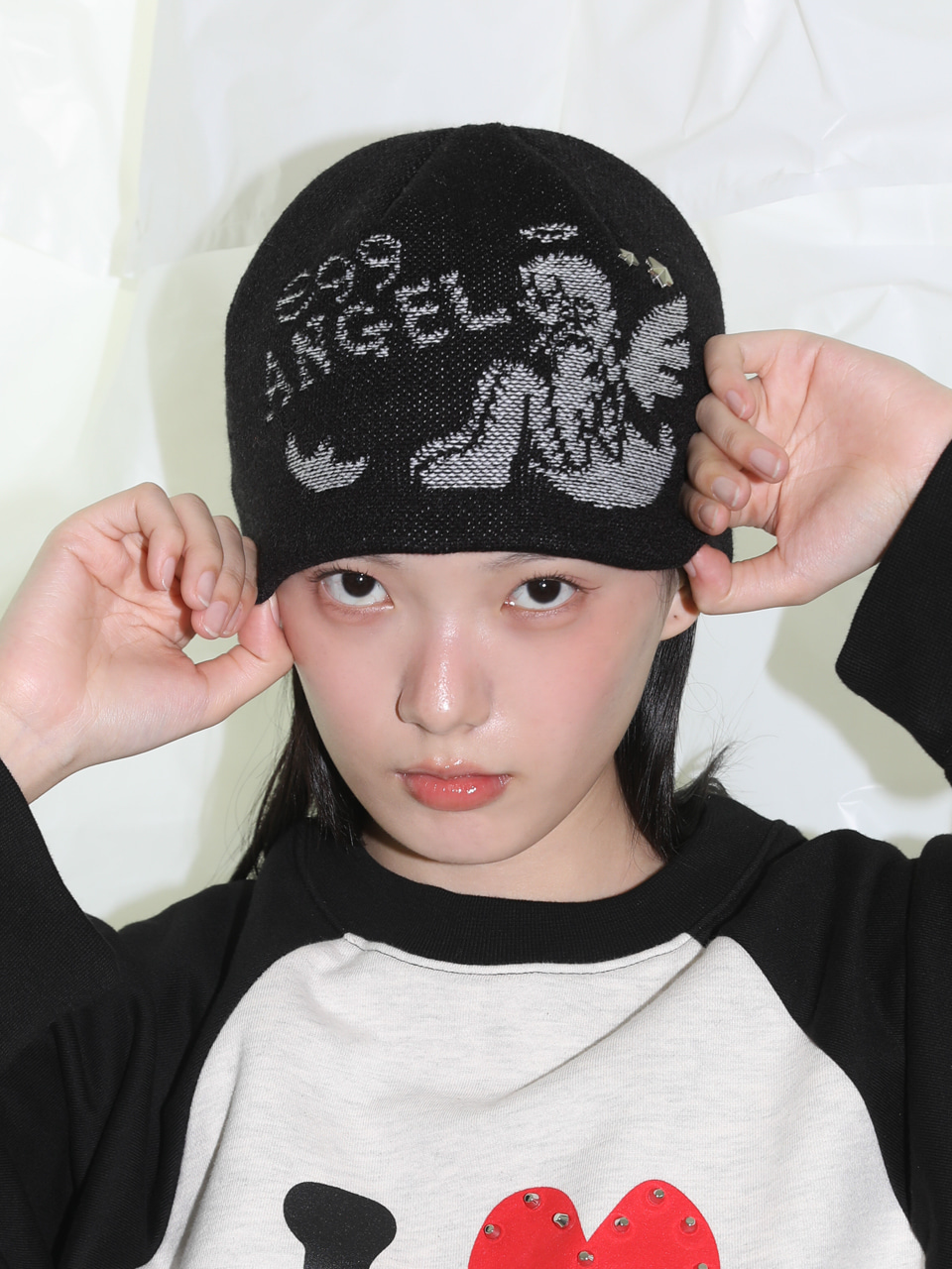 클럿 스튜디오 Egg Angel Beanie - BLACK - 위시버킷