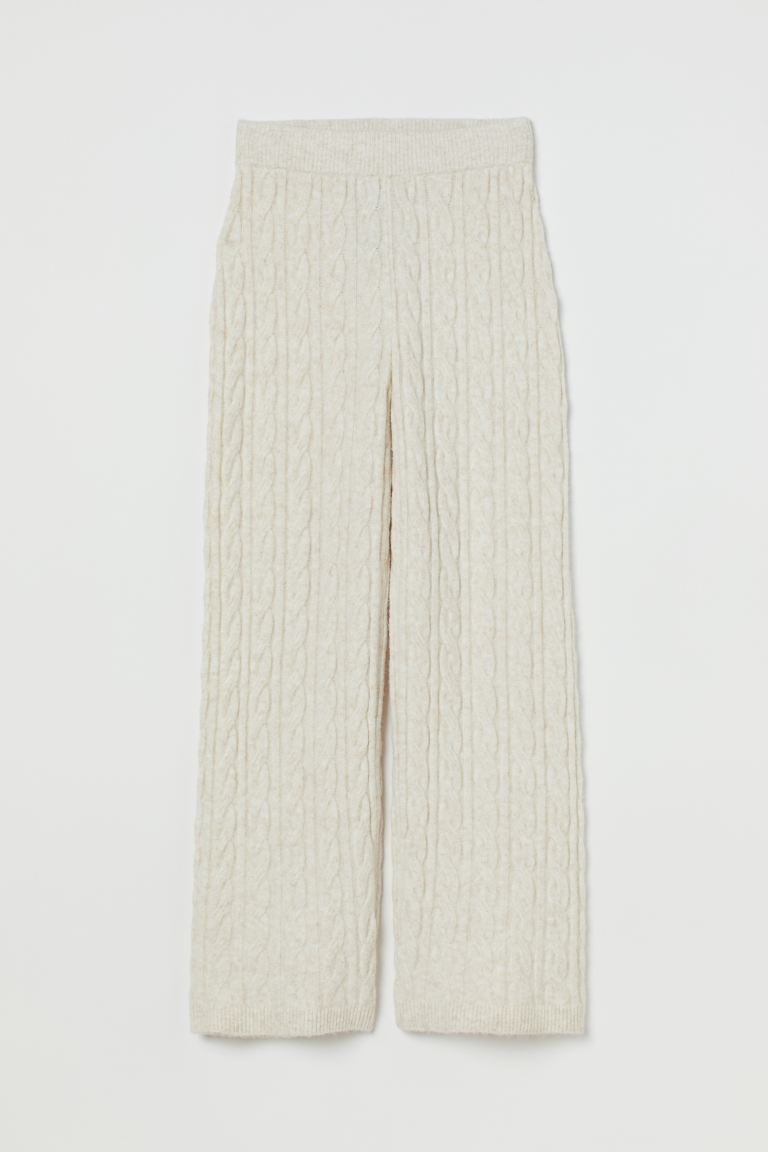 H&M Cable-knit Pants - 위시버킷