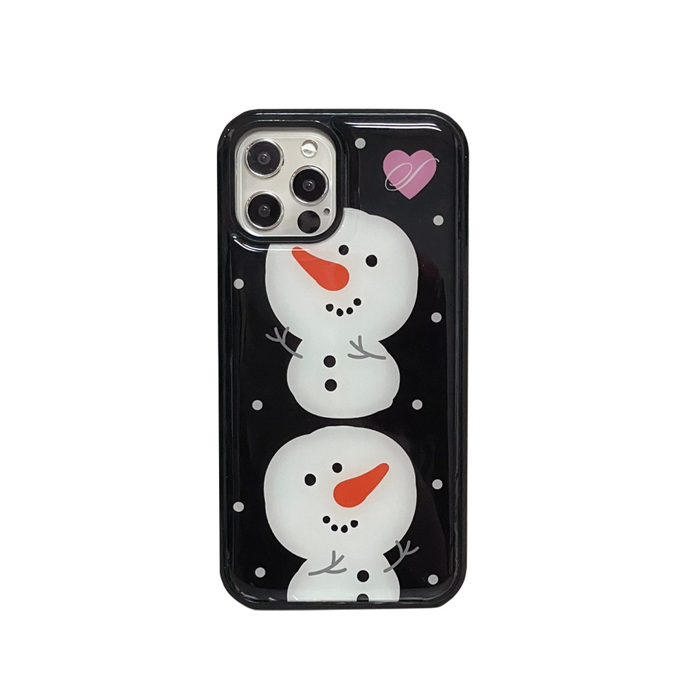 티엠엘 SNOWING SNOWMAN CASE 눈사람 케이스 (3COLORS) - 위시버킷