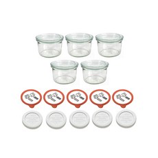 웩 WECK 기본형 유리 저장병 165ml No.976 풀구성 세트 - 위시버킷