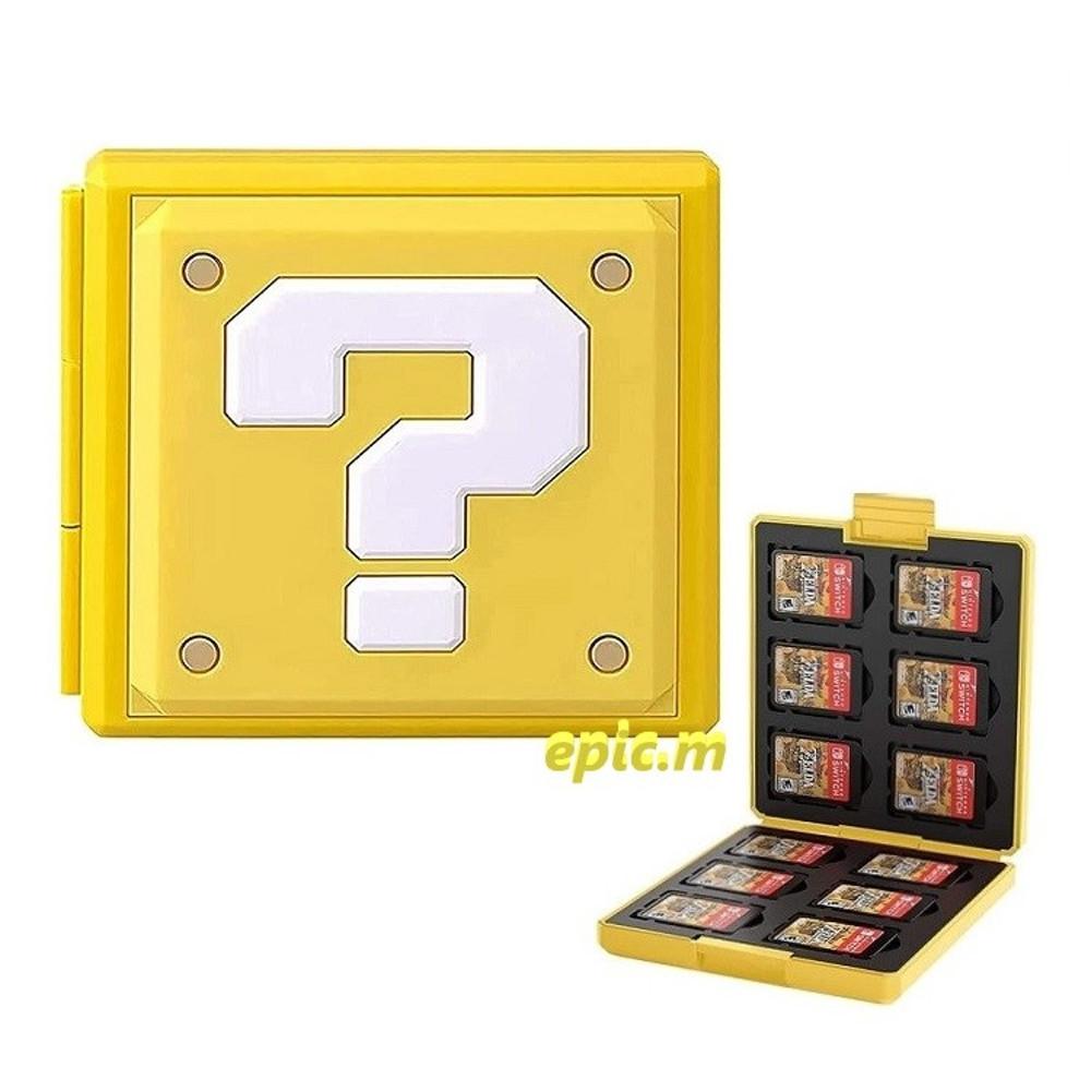 에픽몬 닌텐도 스위치 칩케이스 OLED 게임팩 보관함 12입 옐로우블럭 - 위시버킷