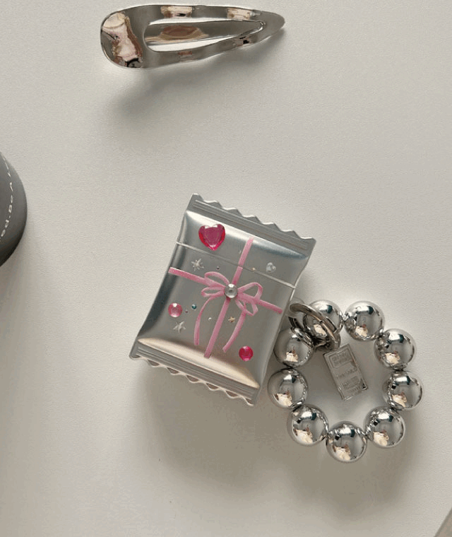 나인틴프라이데이 키링 증정 봉지 실버 힙한 키치 실리콘 에어팟케이스 에어팟프로2 에어팟프로2세대 커플템 우정템 생일선물 케이스 에어팟2세대 2세대 3세대 에어팟프로 프로