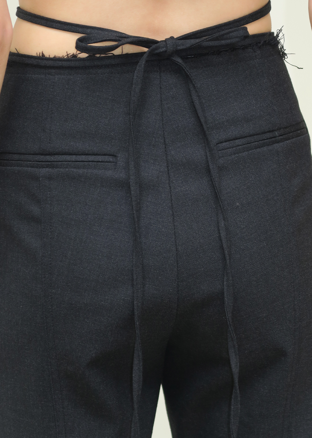 민아송 [PRE-ORDER] MULTI STRAP FLARED PANTS - DUSTY - 위시버킷