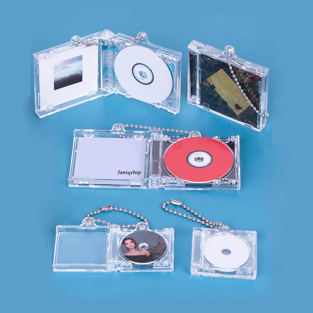 소프트룸 미니 CD 아크릴 키링 앨범 미니어쳐 케이스 굿즈 NFC 키홀더 - 위시버킷