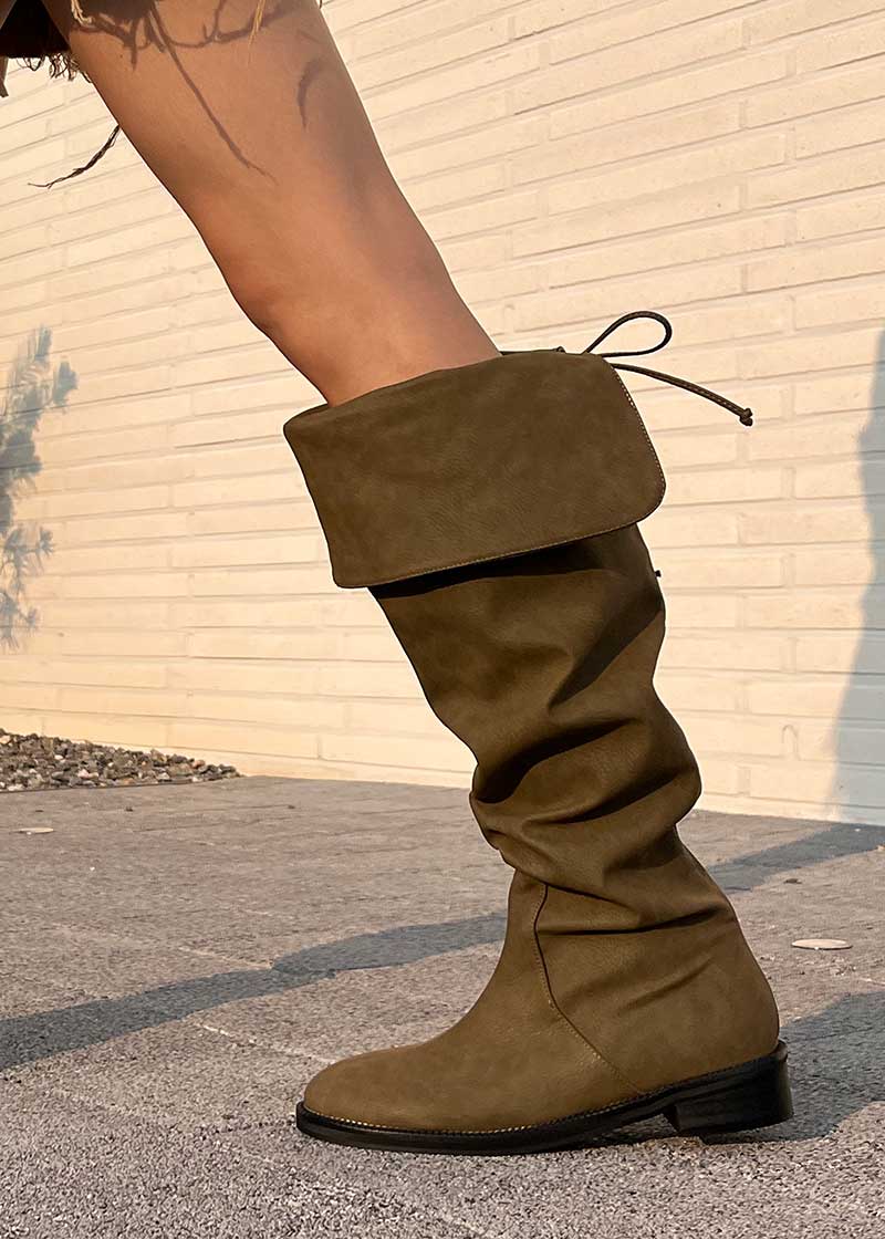 이오엔 EON 2WAY HIGH STRING BOOTS (2color) - 위시버킷