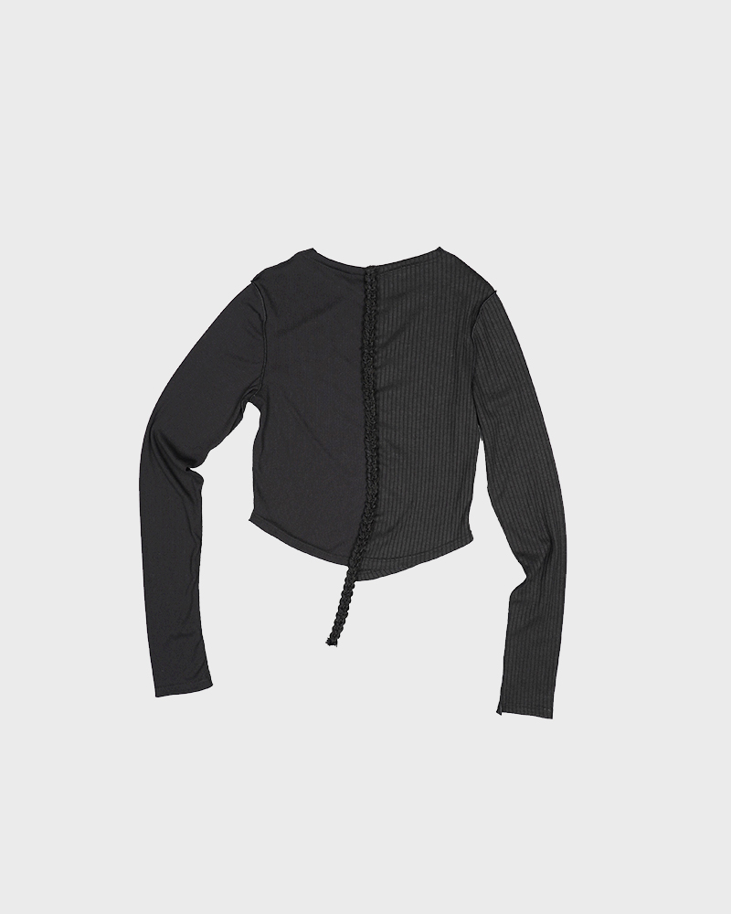데어드 TWISTED BACKBONE ASYMMETRY TOP - 위시버킷