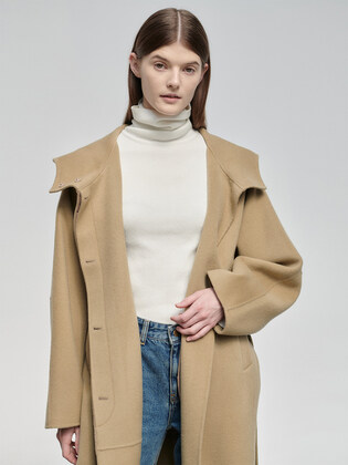 닐바이피 21FN hoody long handmade coat [BE] - 위시버킷